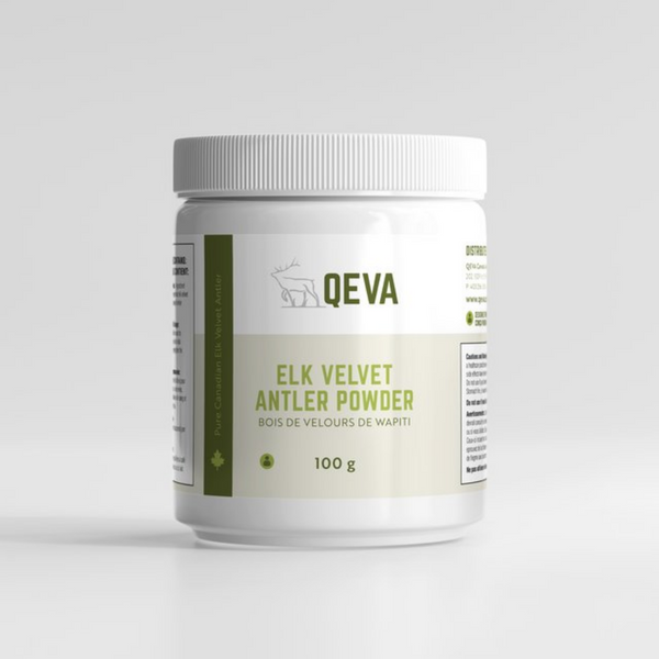 Elk Velvet Antler for Humans – Powder (100 g) - QEVA